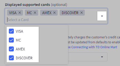 Connecting with TD Online Mart